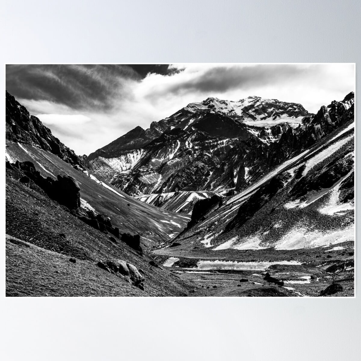 Aconcagua Mountain Poster Art Home Decor Vintage Gift Living Room ...