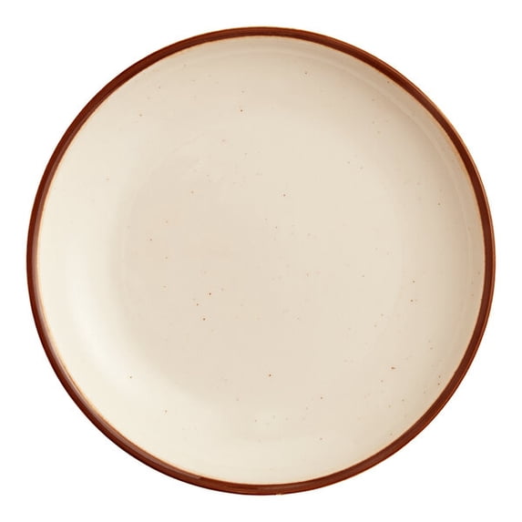 Acopa Keystone 7" Vanilla Bean Porcelain Coupe Plate - 24/Visions 9 ...