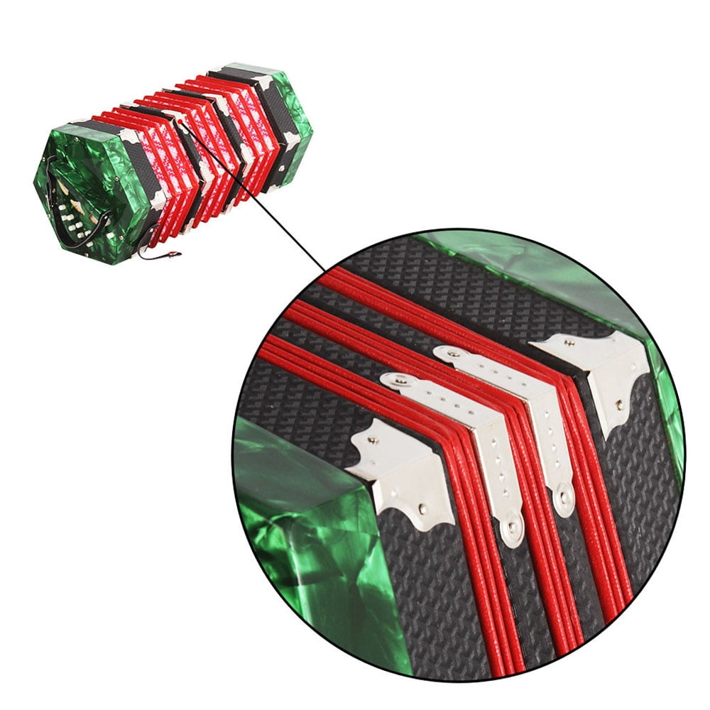 Acordeon Concertina Accordion 20-Button 40- Anglo Style With Carrying ...