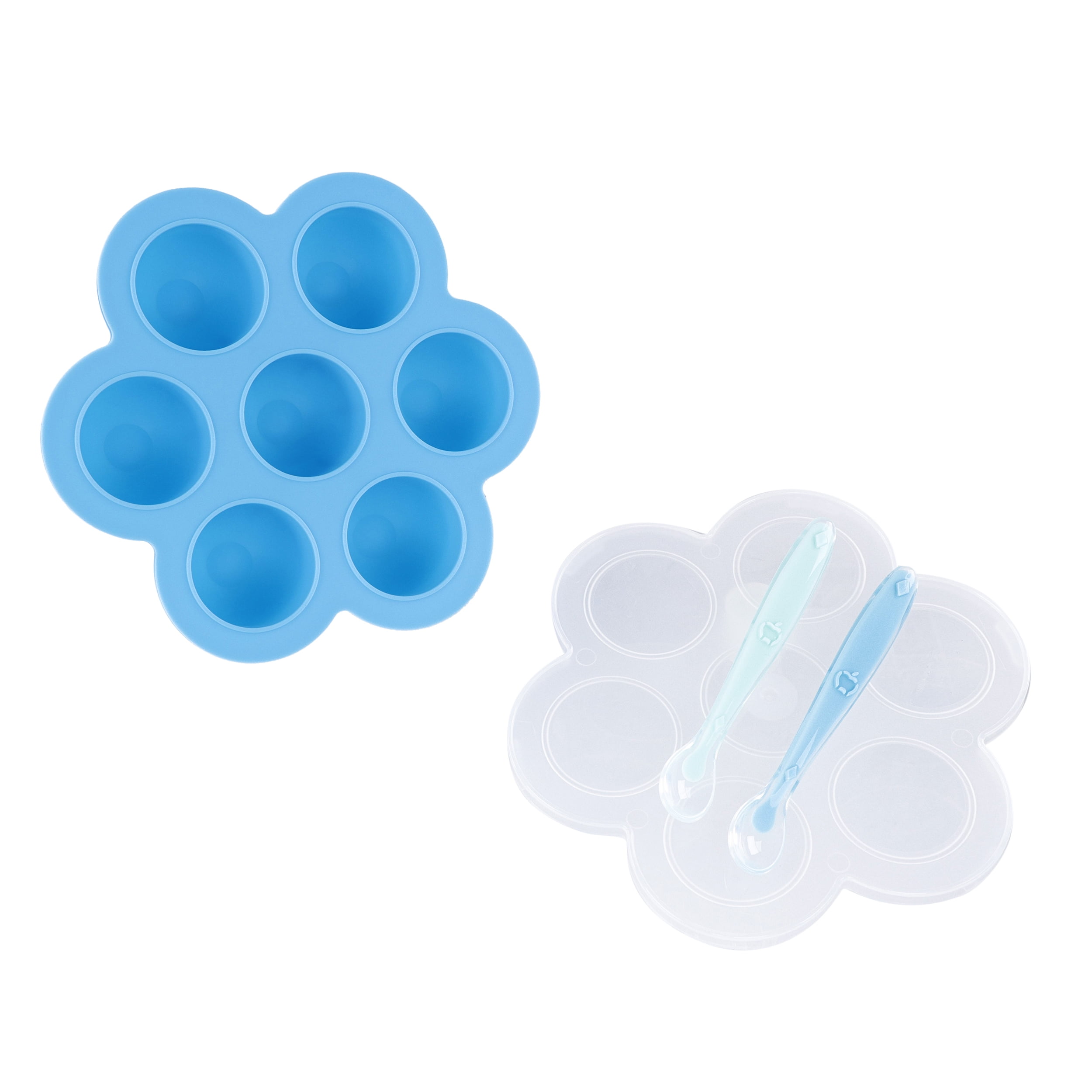 Acorn Baby Blue Food Container Freezer Thick with Thin Lid and 2pk ...