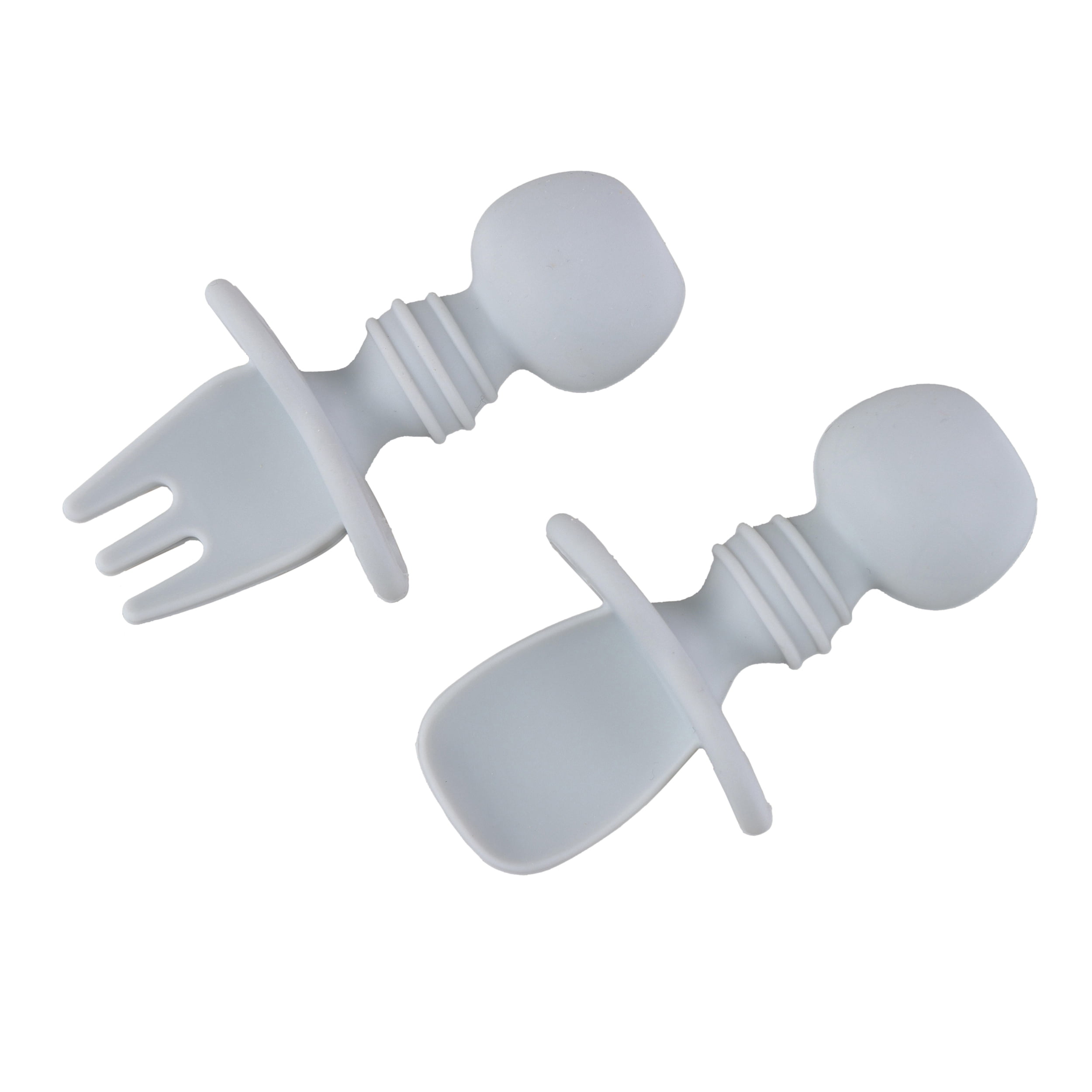 Acorn Baby Toddler Utensils Gray 2pk Kids Utensil Set of Baby Fork Baby ...