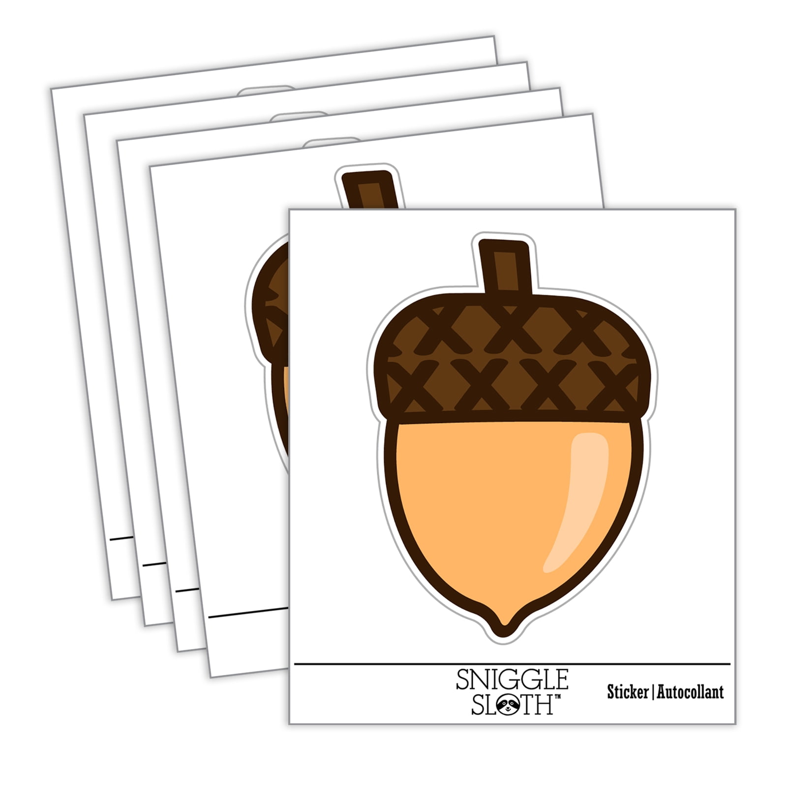 Acorn Doodle Car Window Bumper Water Bottle Phone Tablet Laptop ...