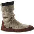 Acorn Men's Slouch Boot Slipper Large Grey Ragg Wool - Walmart.com