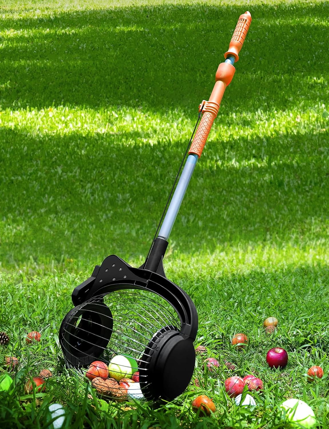 Acorn Picker Upper Roller for Walnuts - Nut Gatherer with 1.8-Gallon ...