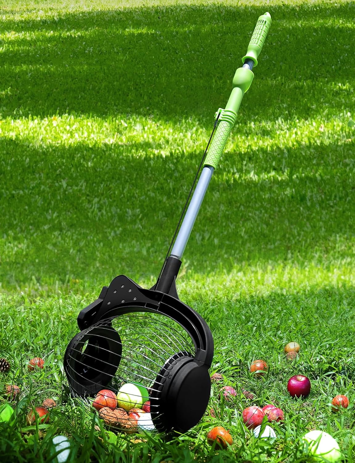 Acorn Picker Upper Roller for Walnuts - Nut Gatherer with 1.8-Gallon ...