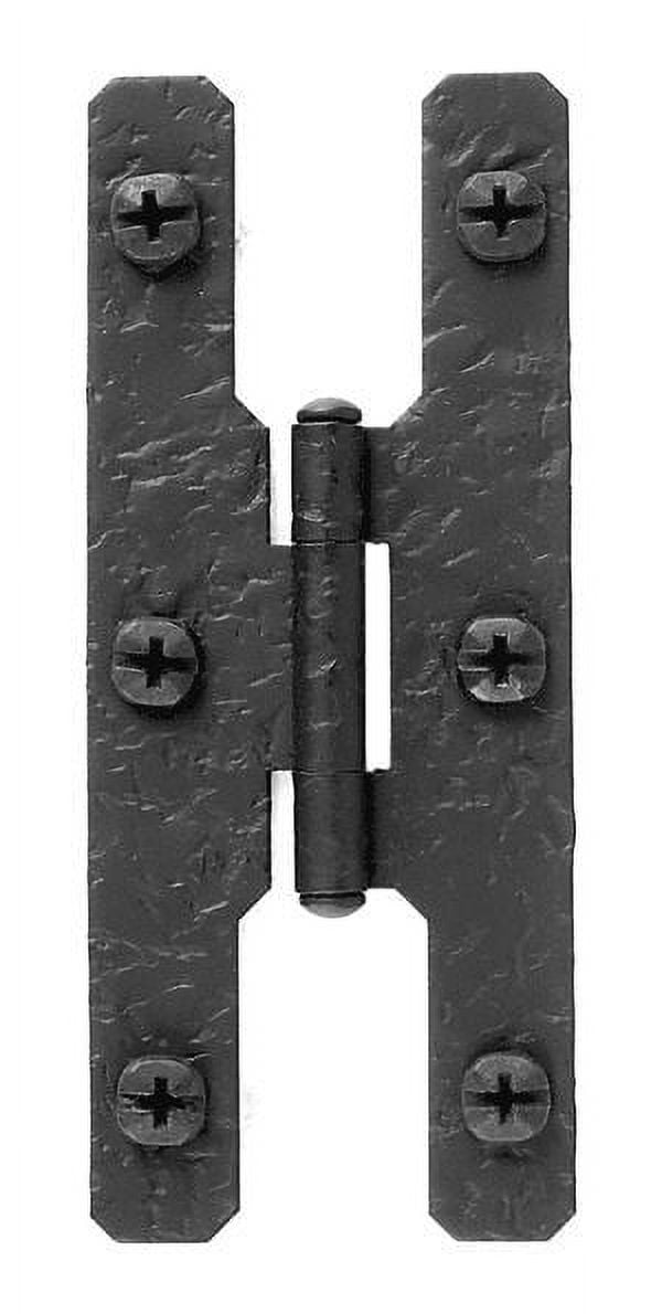 Acorn RH7BQ 7'' Rough Iron Flush H Door Hinges - Black - Walmart.com