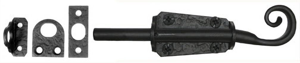 Acorn RL3BP Forged Iron Scroll Surface Bolt - Black - Walmart.com