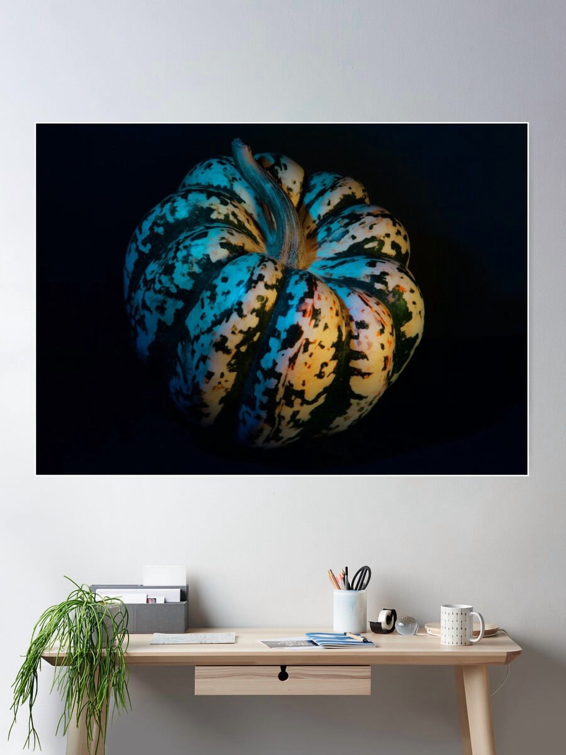 Acorn Squash Teal Poster Wall Art Modern Wall Decor For Living Room ...