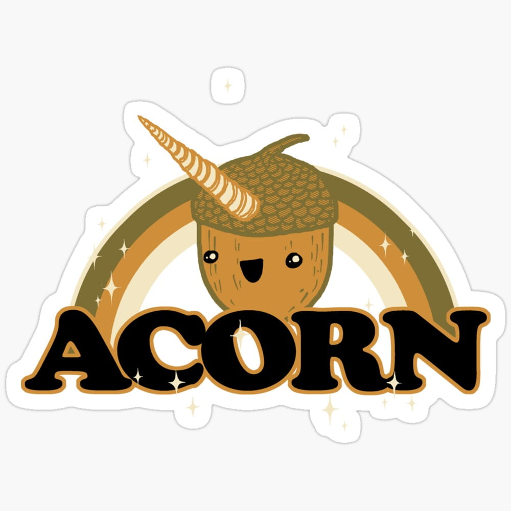 Acorn Sticker Phone Decal Water Bottle Stickers Car Decals, Laptop ...