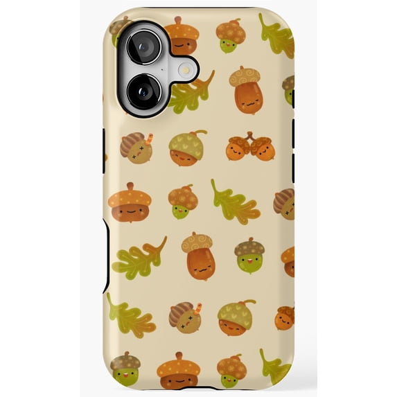 Acorns Oak Nut Forest Nature Art Phone Case for iPhone 17 16 15 14 13 ...