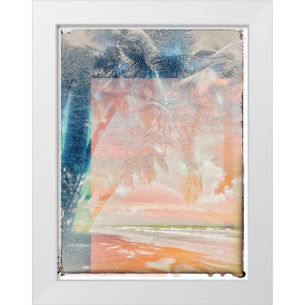 Acosta 12x14 White Modern Wood Framed Museum Art Print Titled - Retro ...