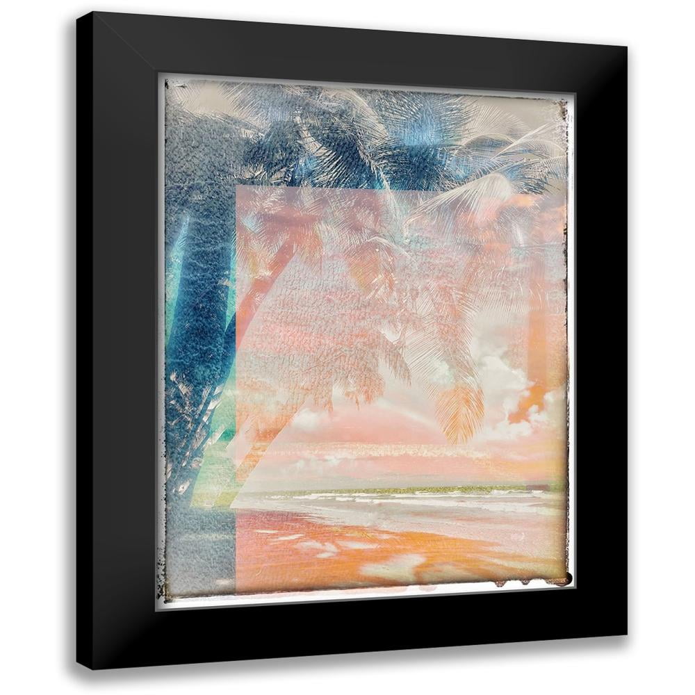 Acosta 15x18 Black Modern Framed Museum Art Print Titled - Retro Palms ...