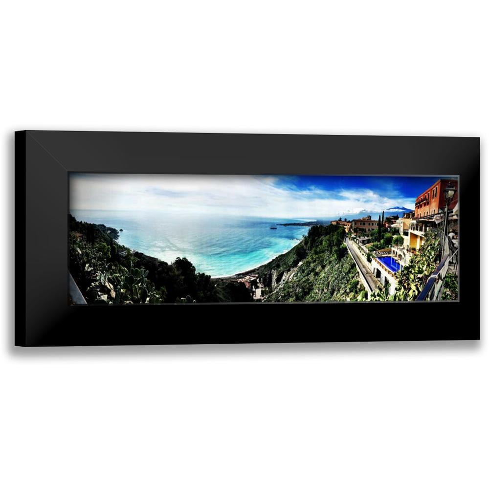 Acosta 24x11 Black Modern Framed Museum Art Print Titled - Coastal ...