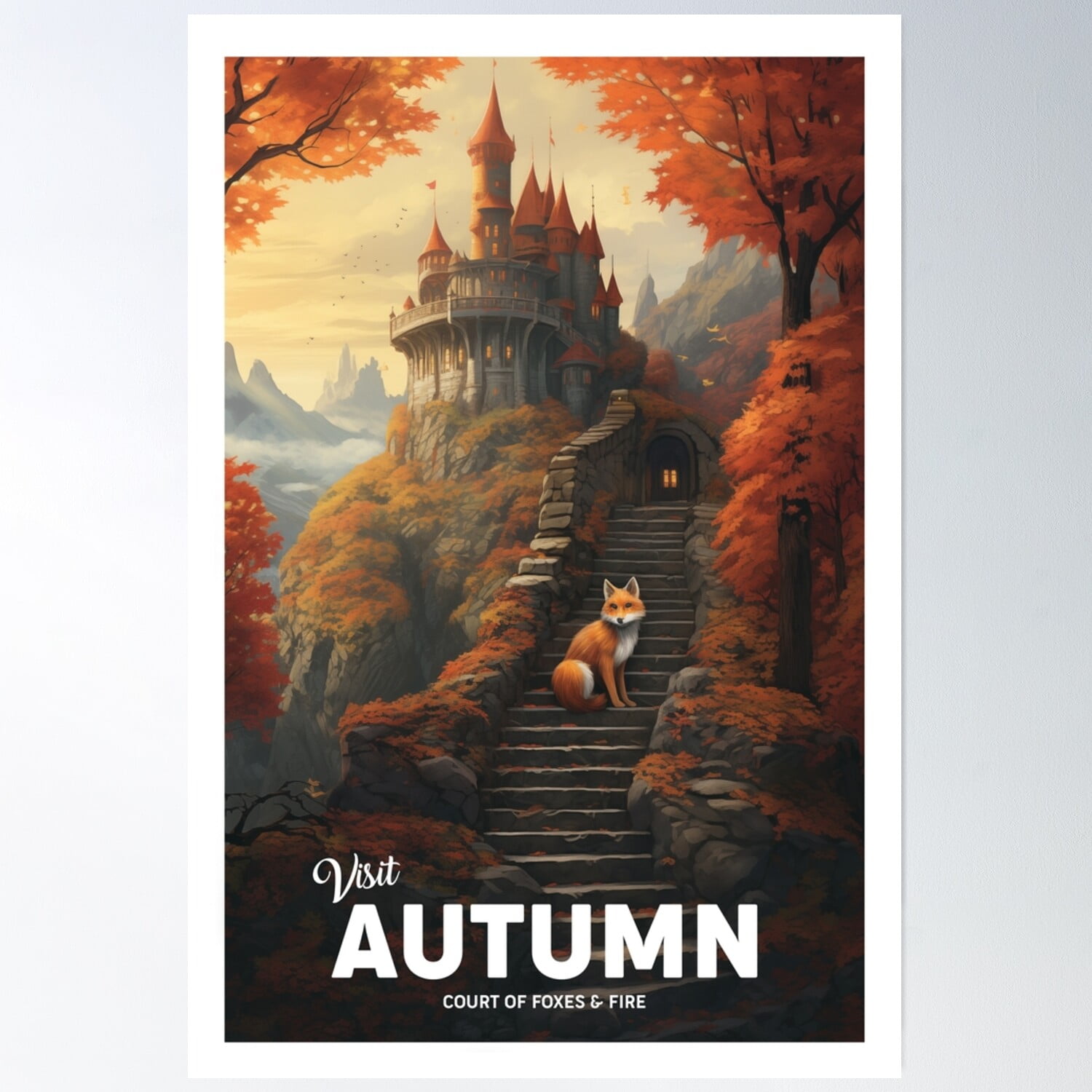 Acotar Autumn Court Poster Wall Art, Modern Wall Decor, 12x18 UNFRAMED ...
