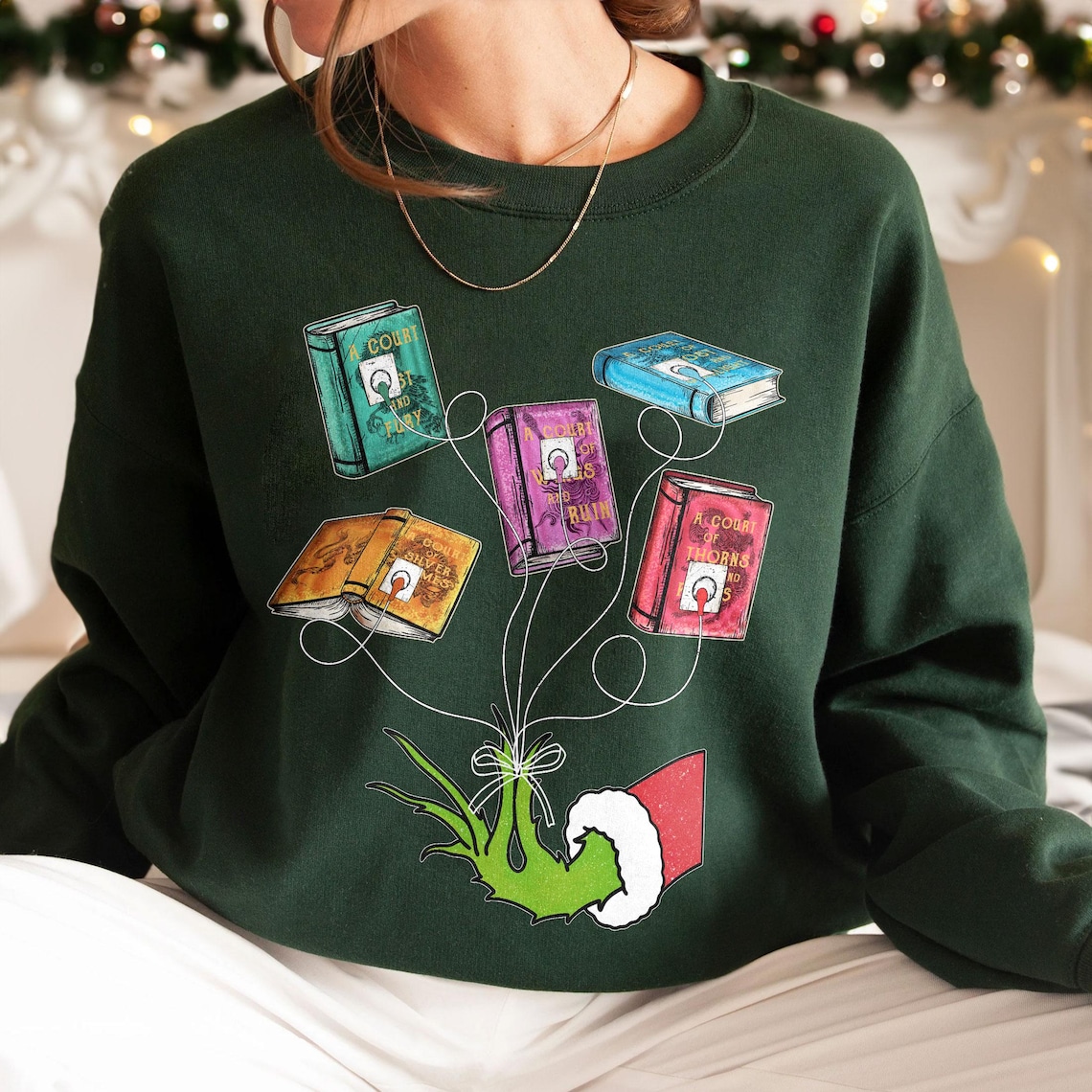 Acotar Ekg Sweatshirt, Nursing Ecg Bookish Crewneck, T Shirt For Sjm ...
