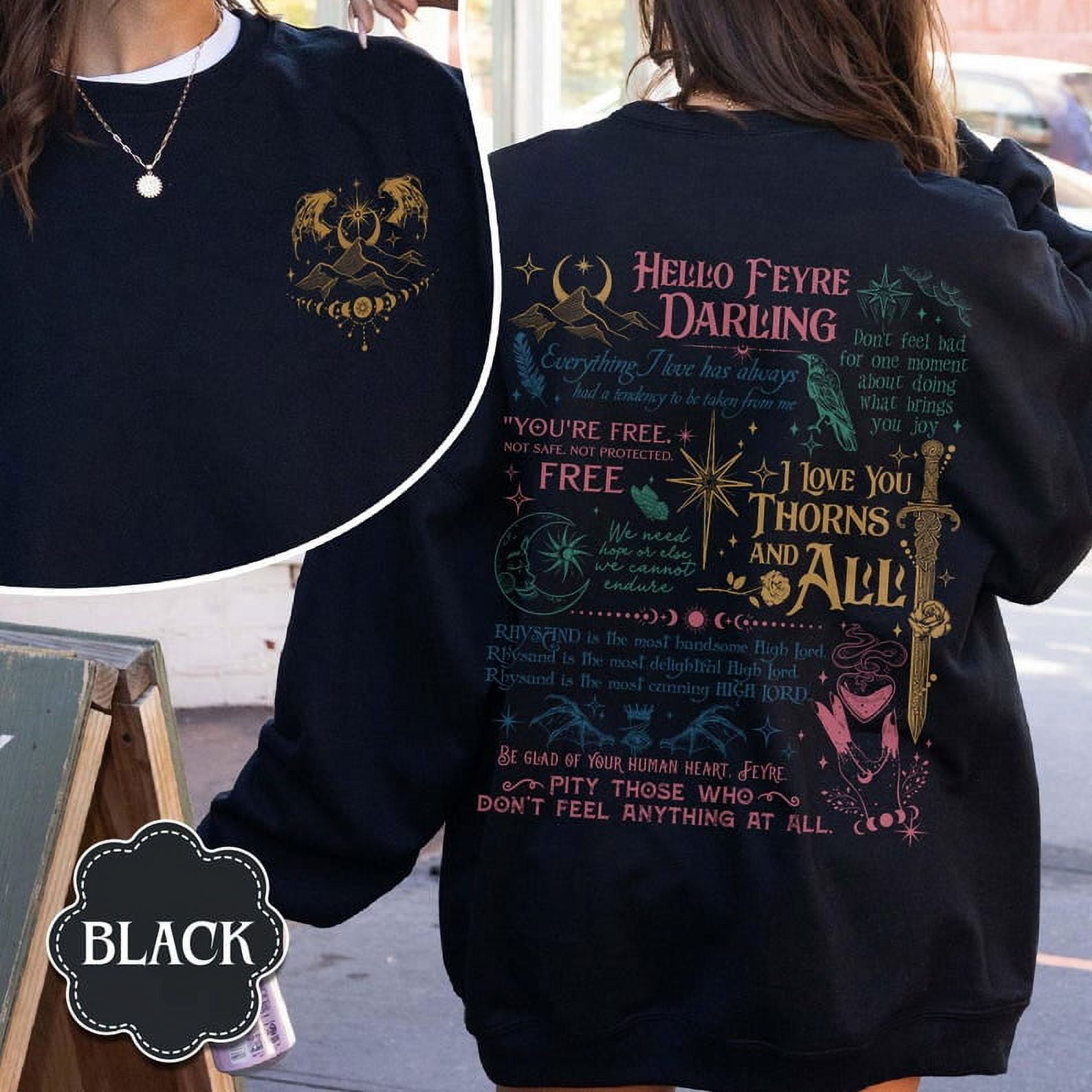 Acotar Fan Sweatshirt, Velaris City of Starlight Sweatshirt, Hello ...