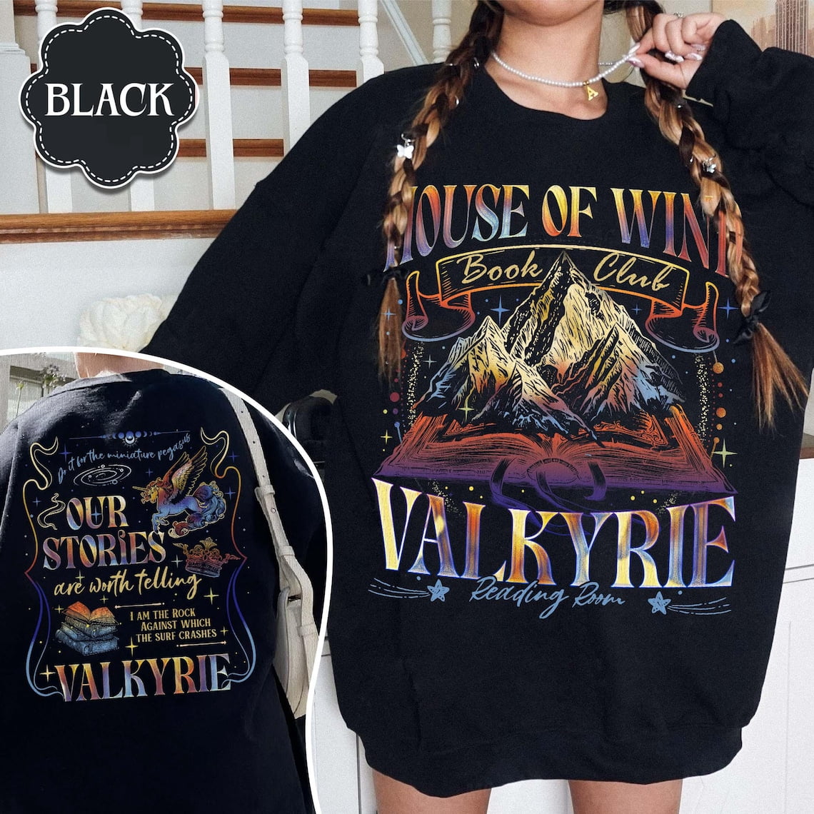 Acotar House Of Wind Book Club Sweatshirt, Climb The Mountain Shirt ...