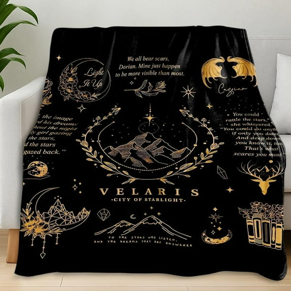 Acotar Merchandise Blanket, Slogan Print Blanket, Night Court Gift ...