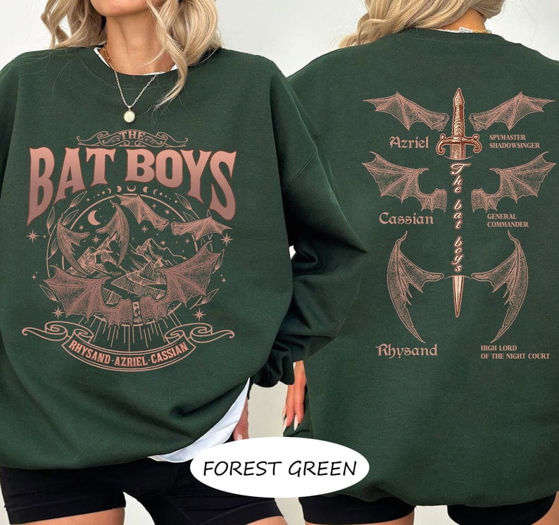 Acotar The Bat Boys Sweatshirt, Bat Boys Crew Shirt, Rhysand Cassian ...
