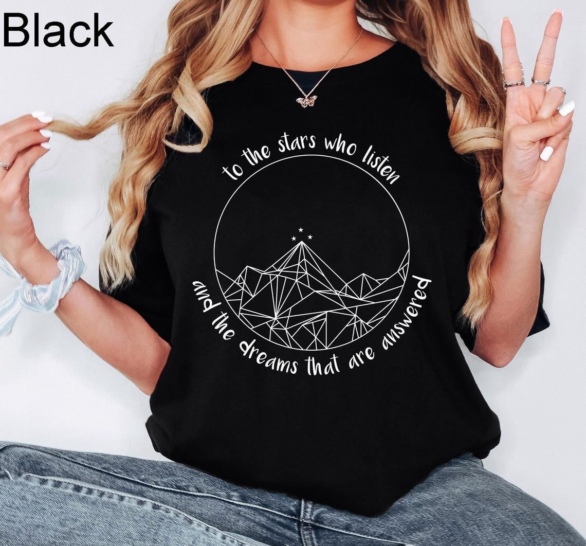 Acotar Velaris Tshirt, Night Court Symbol, ,Sarah J Maas A Court Of ...