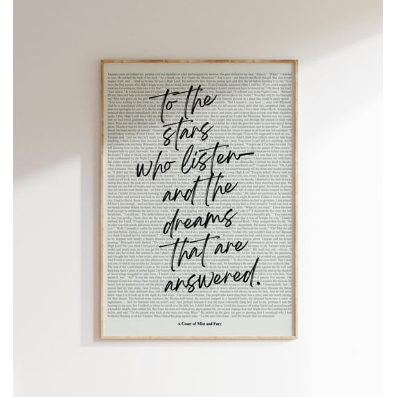 Acotar Wall Poster Acomaf Velaris Book Quotes Prints Bookish Poster ...