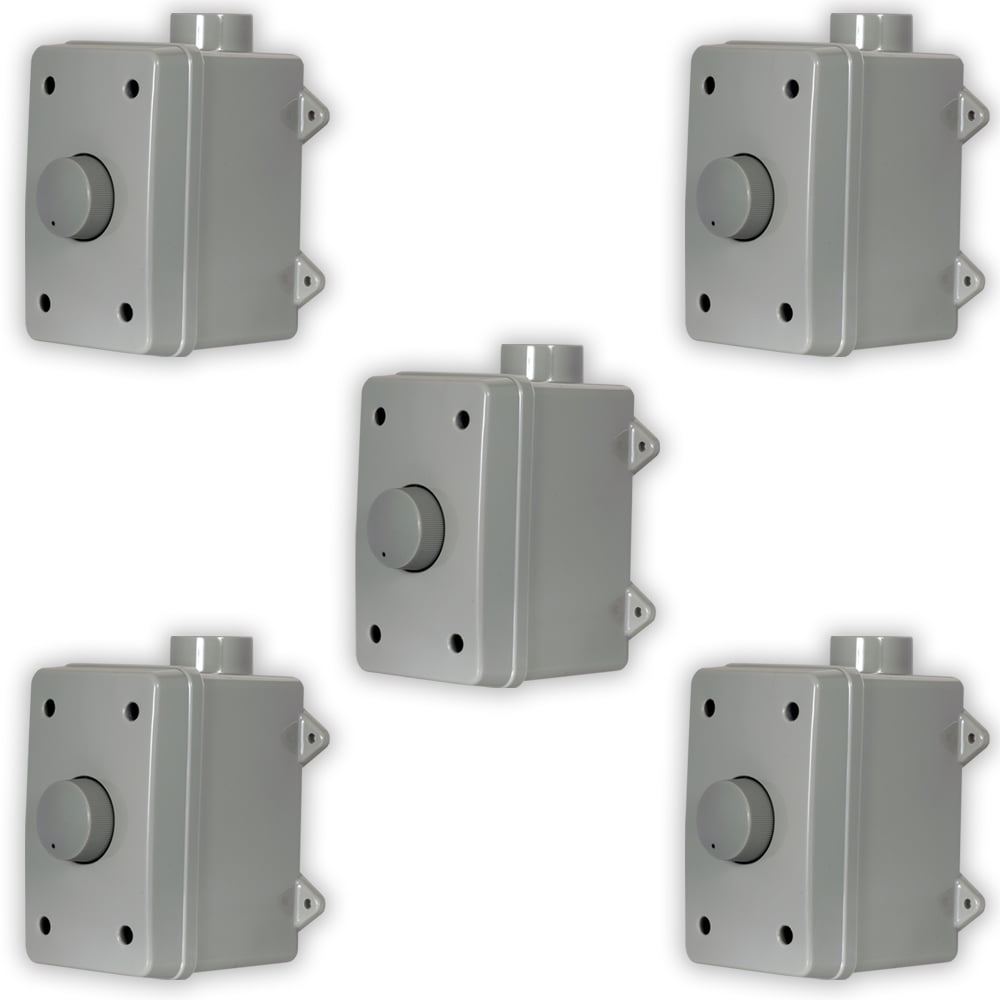 Acoustic Audio AAOVCD-G Outdoor Volume Controls Gray Weatherproof 5 ...