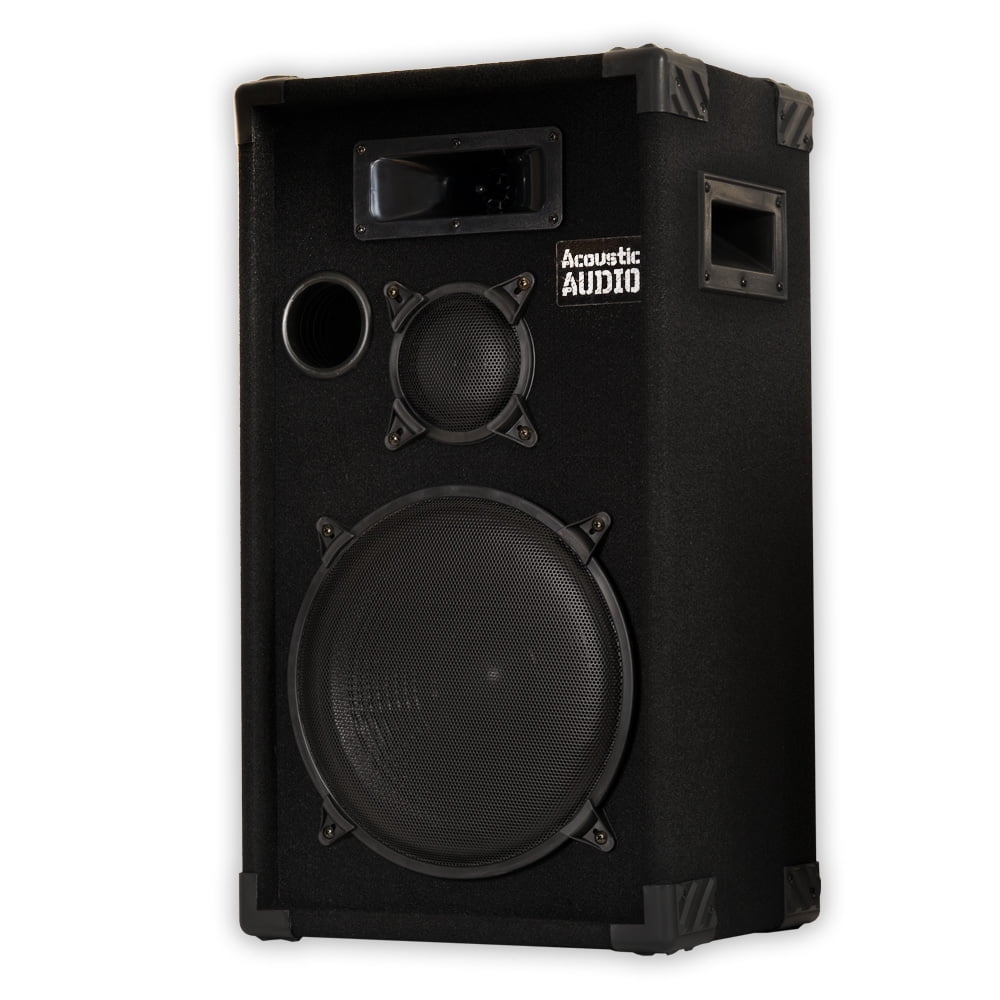 Acoustic Audio CR12 Passive 12" DJ Speaker 3-Way PA Karaoke Band Home ...