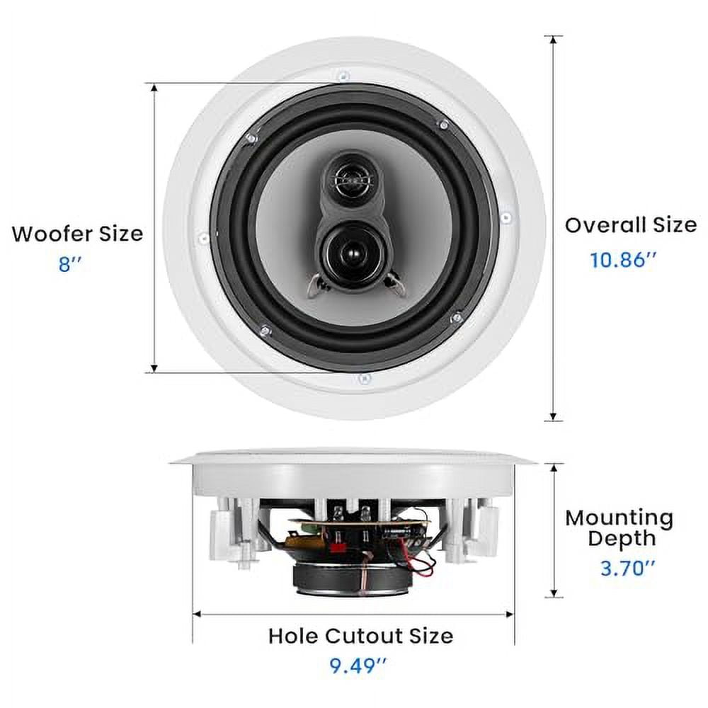 Acoustic Audio by Goldwood CS-IC83 8” 3-Way In Ceiling Home Theater ...