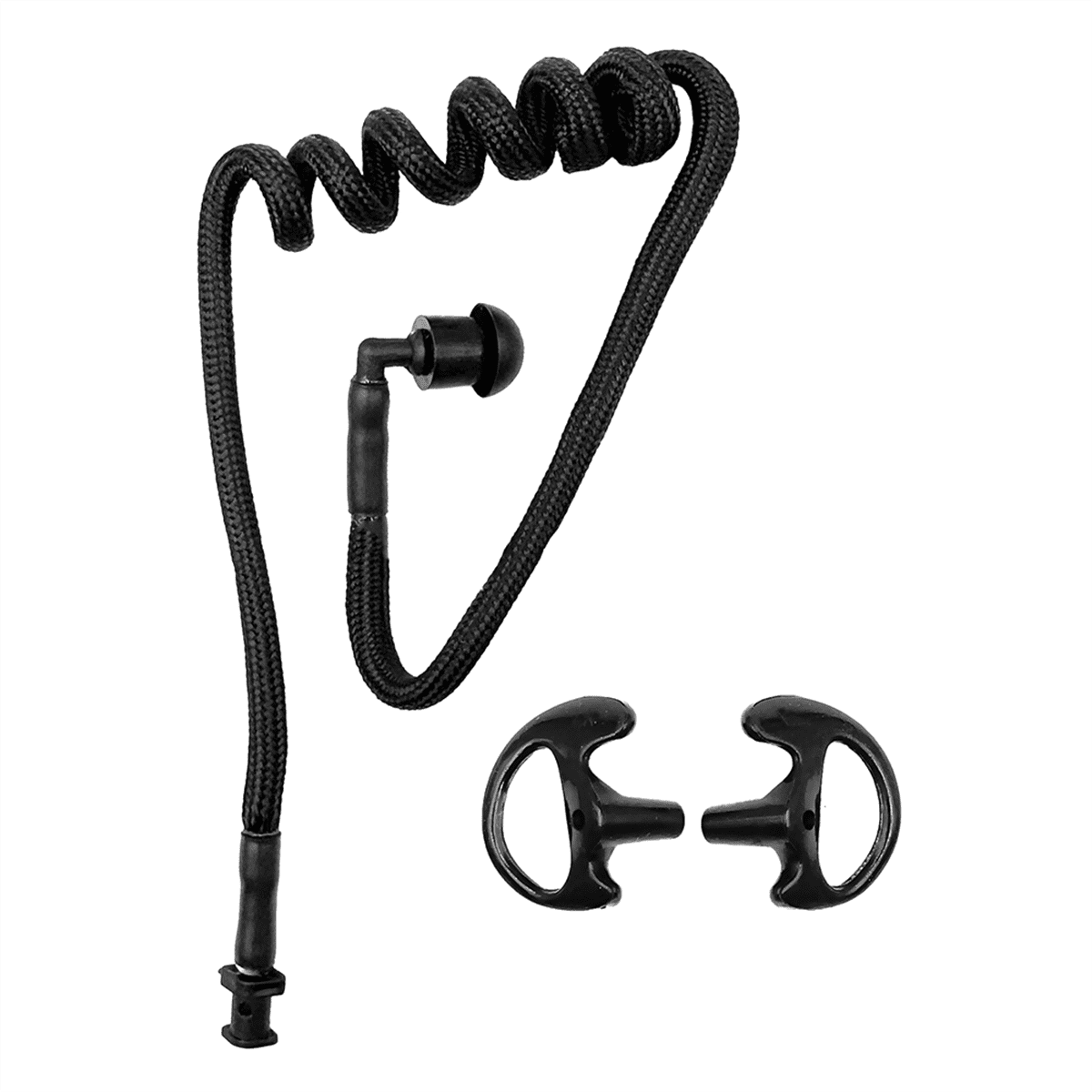 Acoustic Coil Audio Microphone Tube with Earplug Radio Replacement M ...