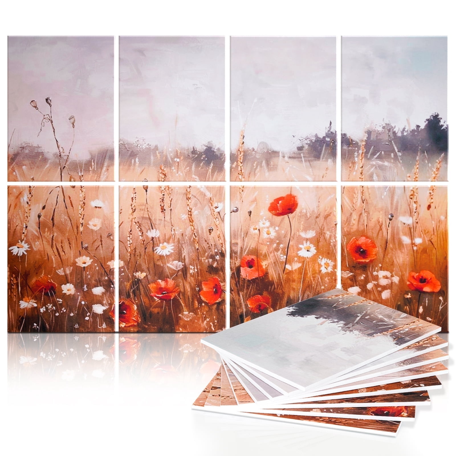 8 Pack Wall Art Acoustic Panels, 48x32 Inches Acoustic Treatment Panels ...