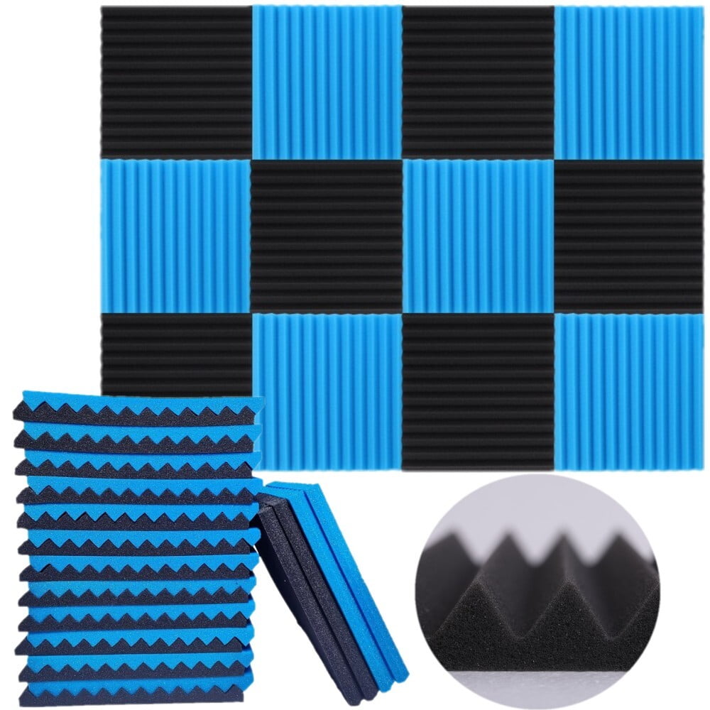 Acoustic Foam Panels 12~96 PACK 1" x 12"x 12" High Density ...