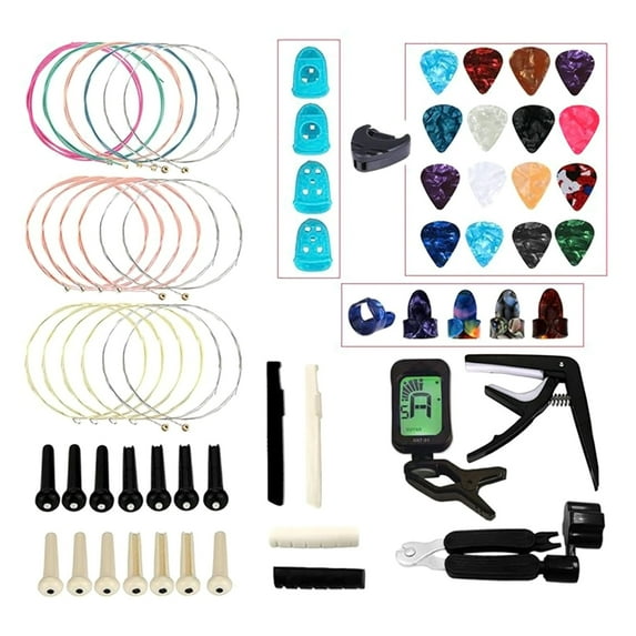 Acoustic Guitar Accessories Kit Guitar String Replacement Tool ...