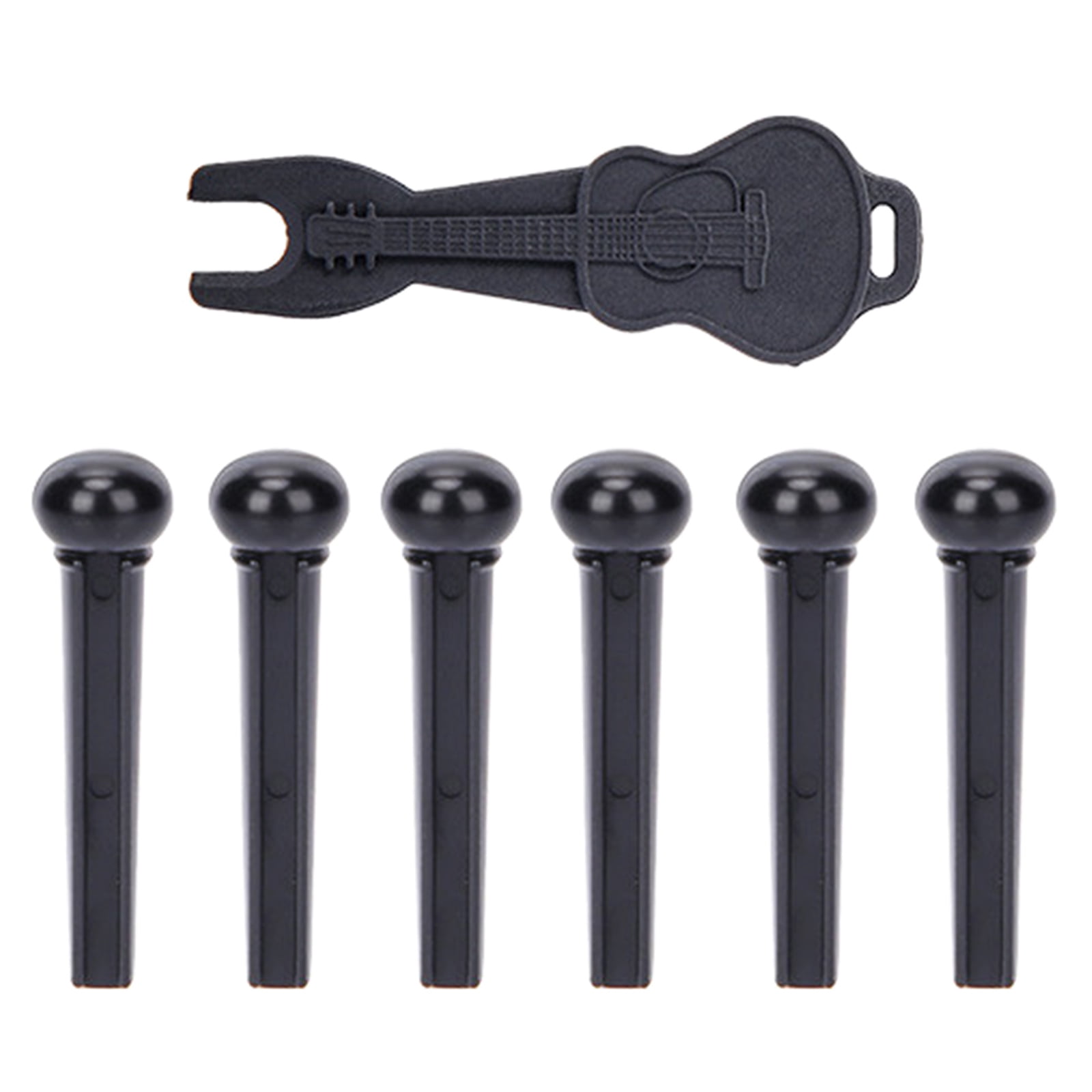 Acoustic Guitar Bridge Pins with Bridge Pin Puller Set String Nails ...