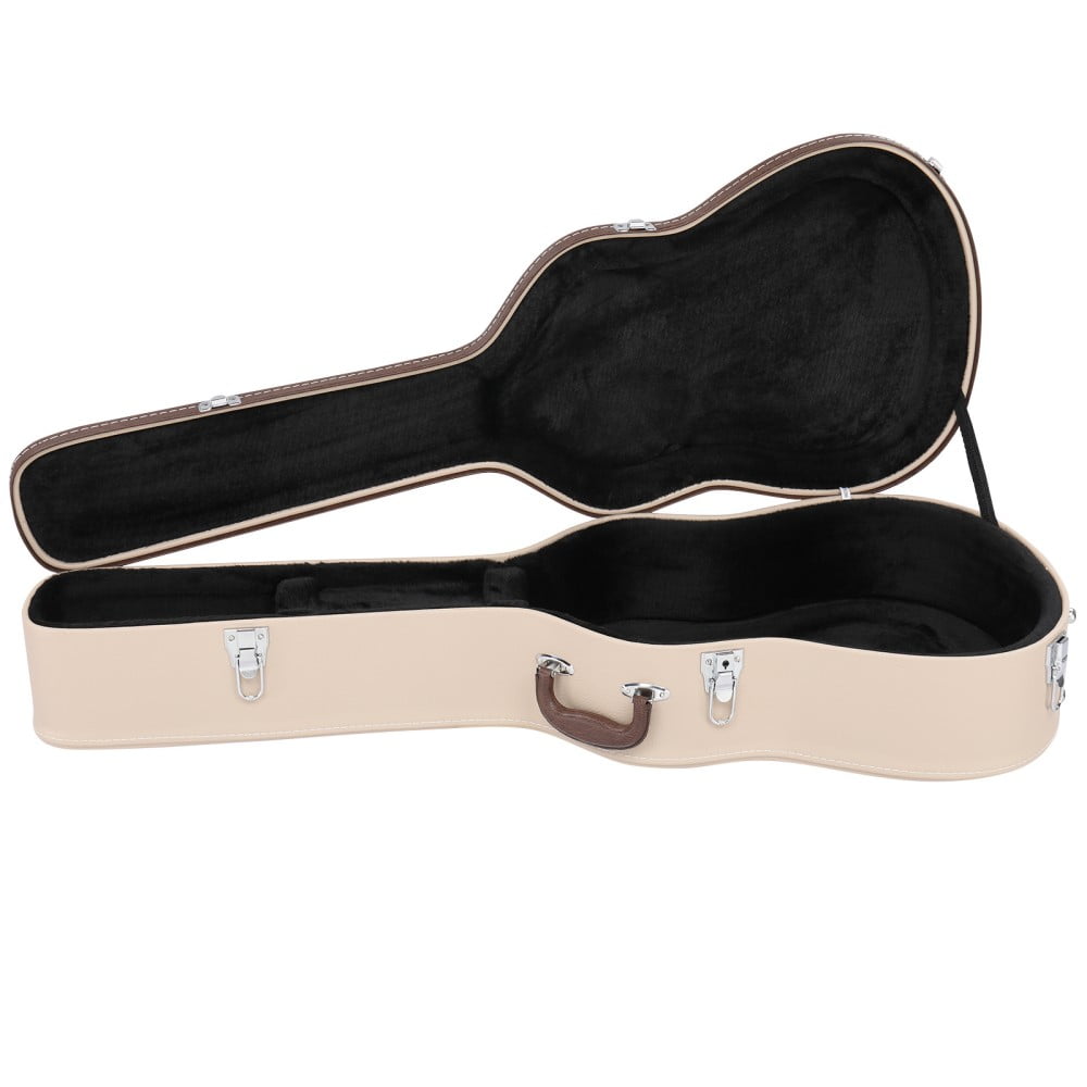 Acoustic Guitar Case, Portable Wooden Hardshell Carrying Case with Lock ...