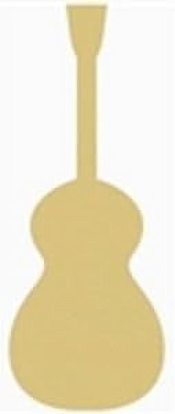 Acoustic Guitar Cutout Unfinished Wood Music Instrument Band Door ...