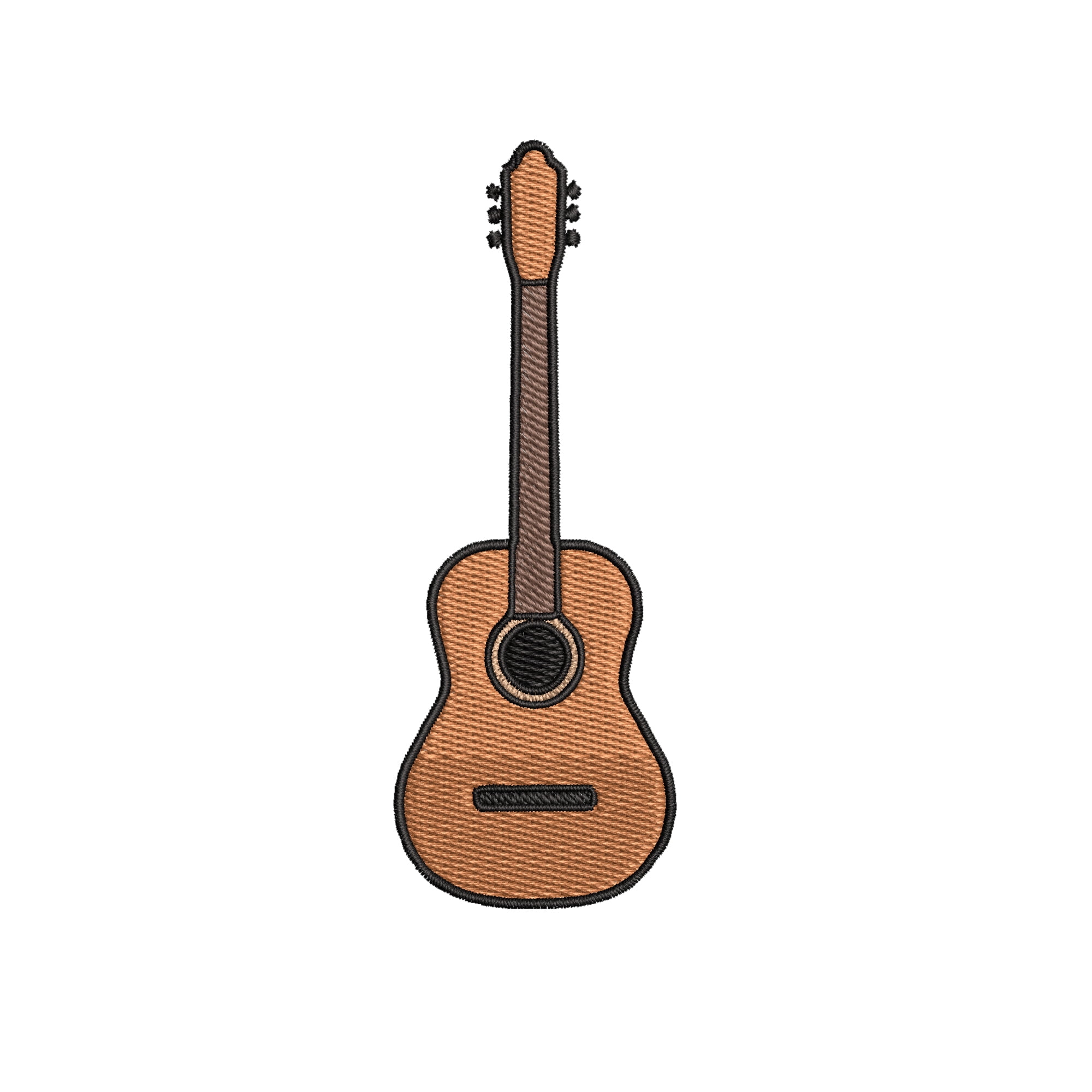Acoustic Guitar Embroidered DIY Iron on or Sew-on Decorative Patch ...