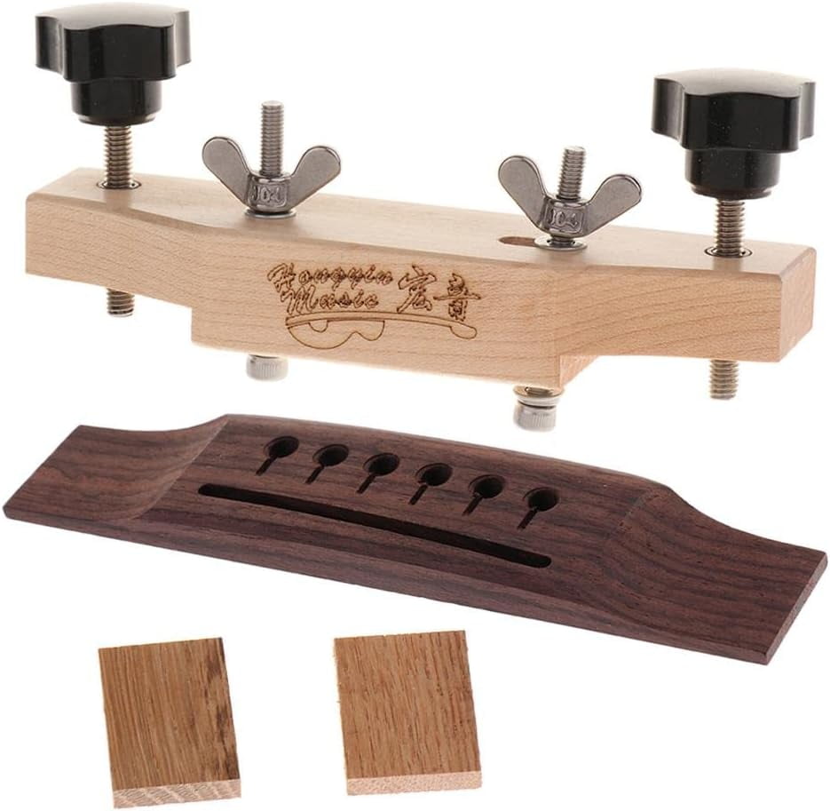 Acoustic Guitar Left-Handed Bridge + Bridge Repair Maintenance Clamp ...