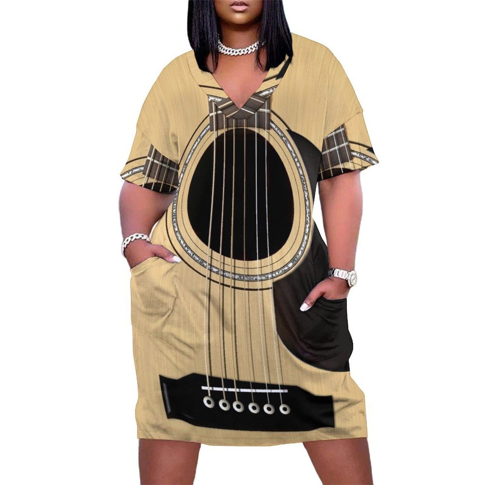 Acoustic Guitar Loose Pocket Dress dress party evening elegant luxury ...