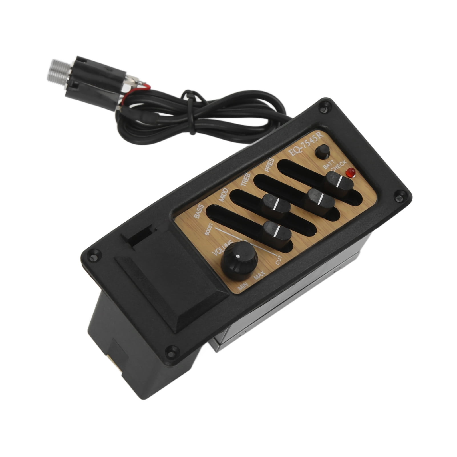 Acoustic Guitar Pickup Preamp Piezo 4 Band EQ Equalizer System Wood ...