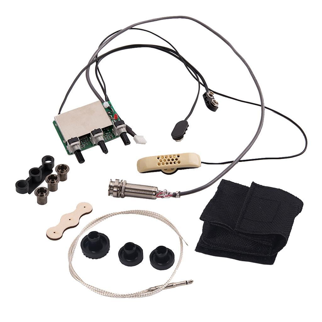Acoustic Guitar Pickups Piezo Pickup EQ Electronic Preamp System Set ...