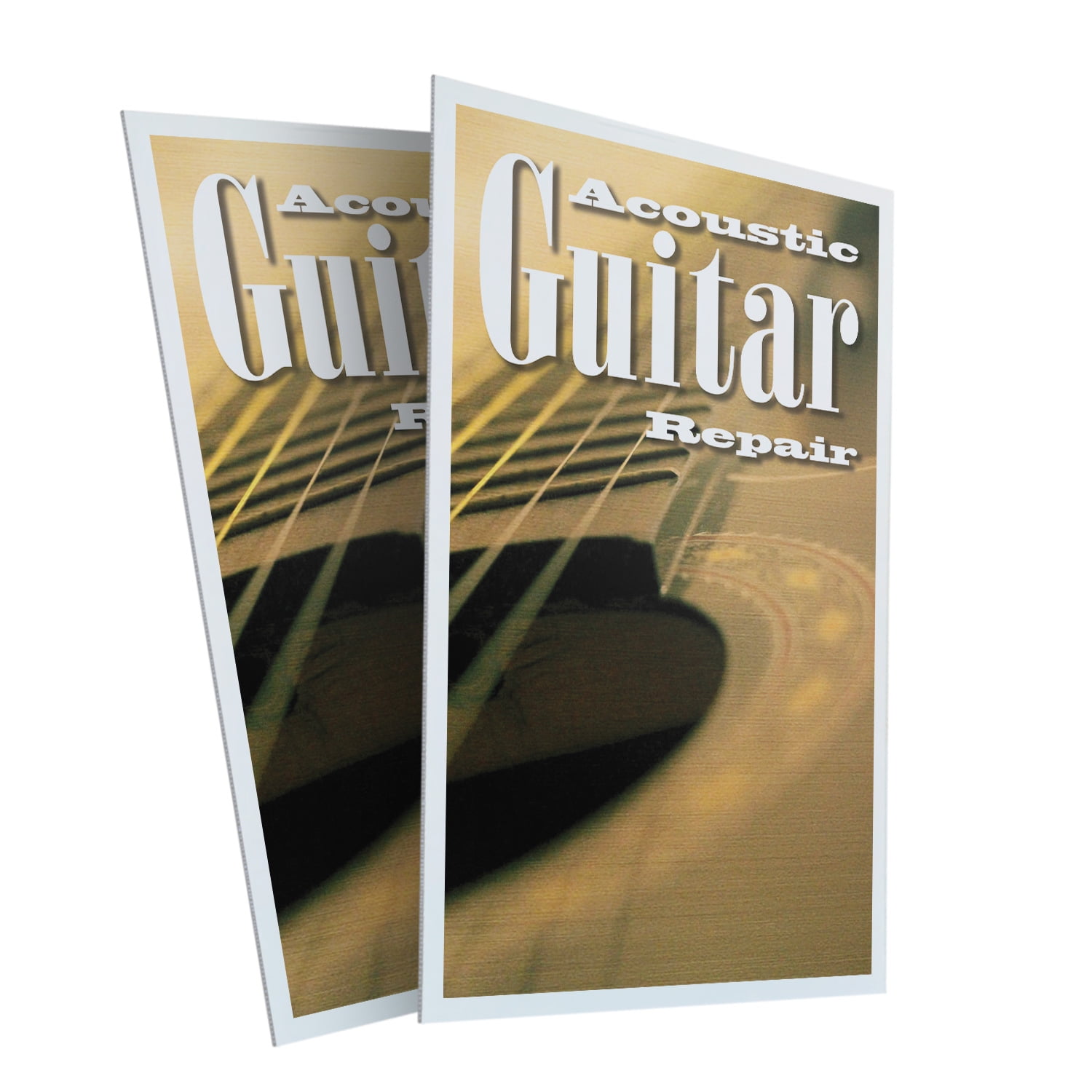Acoustic Guitar Repair (2-Pack) 24 Inch x 36 Inch Plastic Signs | Sign ...