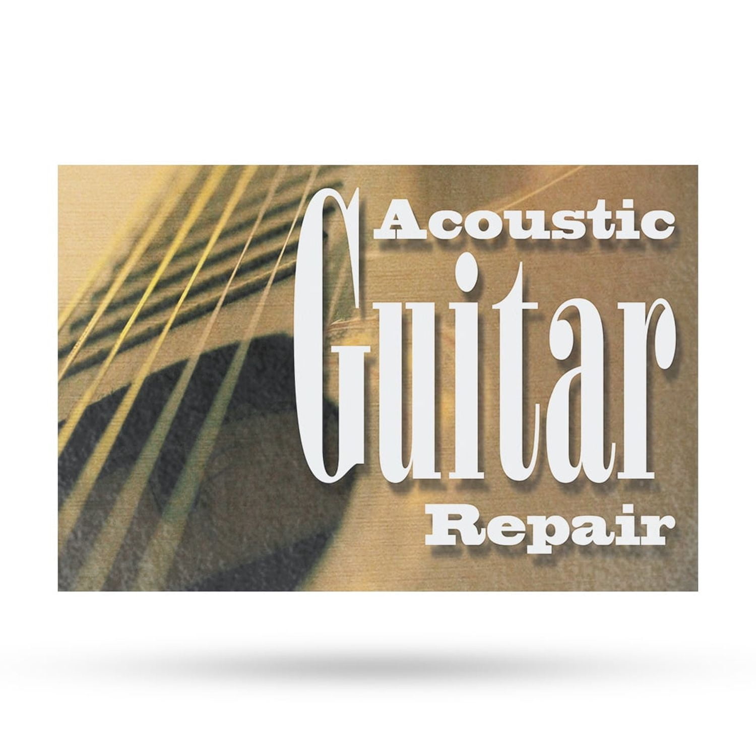 Acoustic Guitar Repair Vinyl Decal 12 Inch x 16 Inch Weatherproof Heavy ...