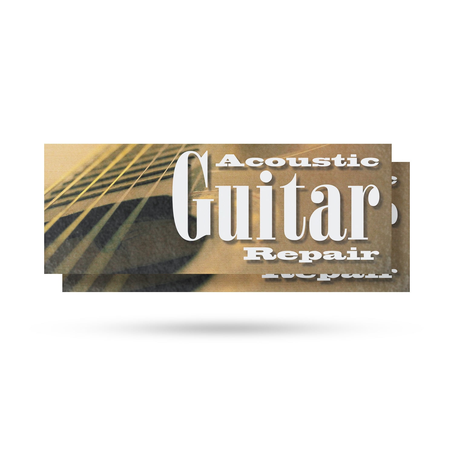Acoustic Guitar Repair Vinyl Decal 2 Pack of 12 Inch x 5 Inch ...