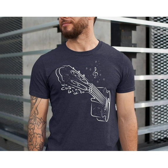 Acoustic Guitar Shirt, Musician Tee, Guitar Player Gift For Men, Cool ...