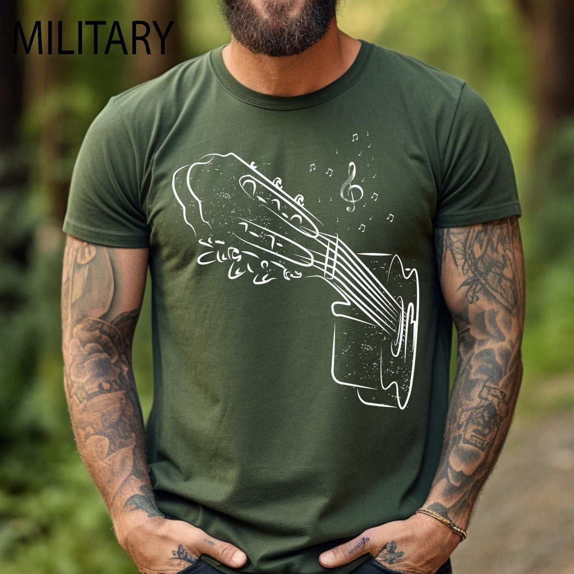 Acoustic Guitar Shirt, Musician Tee, Guitar Player Men, Cool Guitar ...