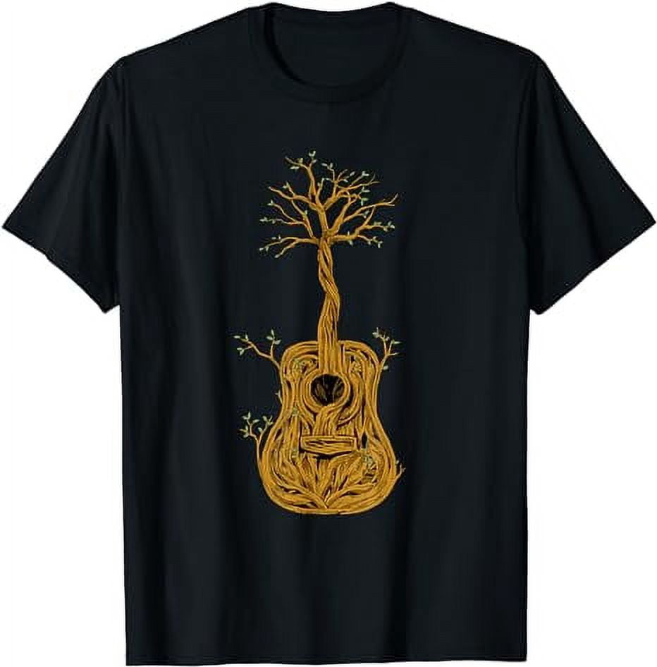 Acoustic Guitar Shirt Tree of Life Guitar Player Guitarist T-Shirt ...
