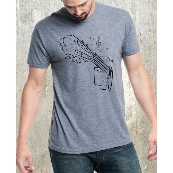 Acoustic Guitar T-Shirt, Musician Tee, Guitar Player Gift For Men, Cool ...