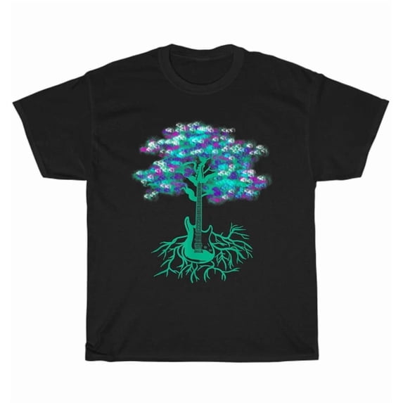 Acoustic Guitar Tree Guitar Player Nature Guitarist T-Shirt Unisex Tee ...