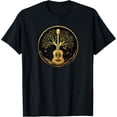 Acoustic Guitar Tree Lake Nature Folk Music Graphic T-Shirt - Walmart.com