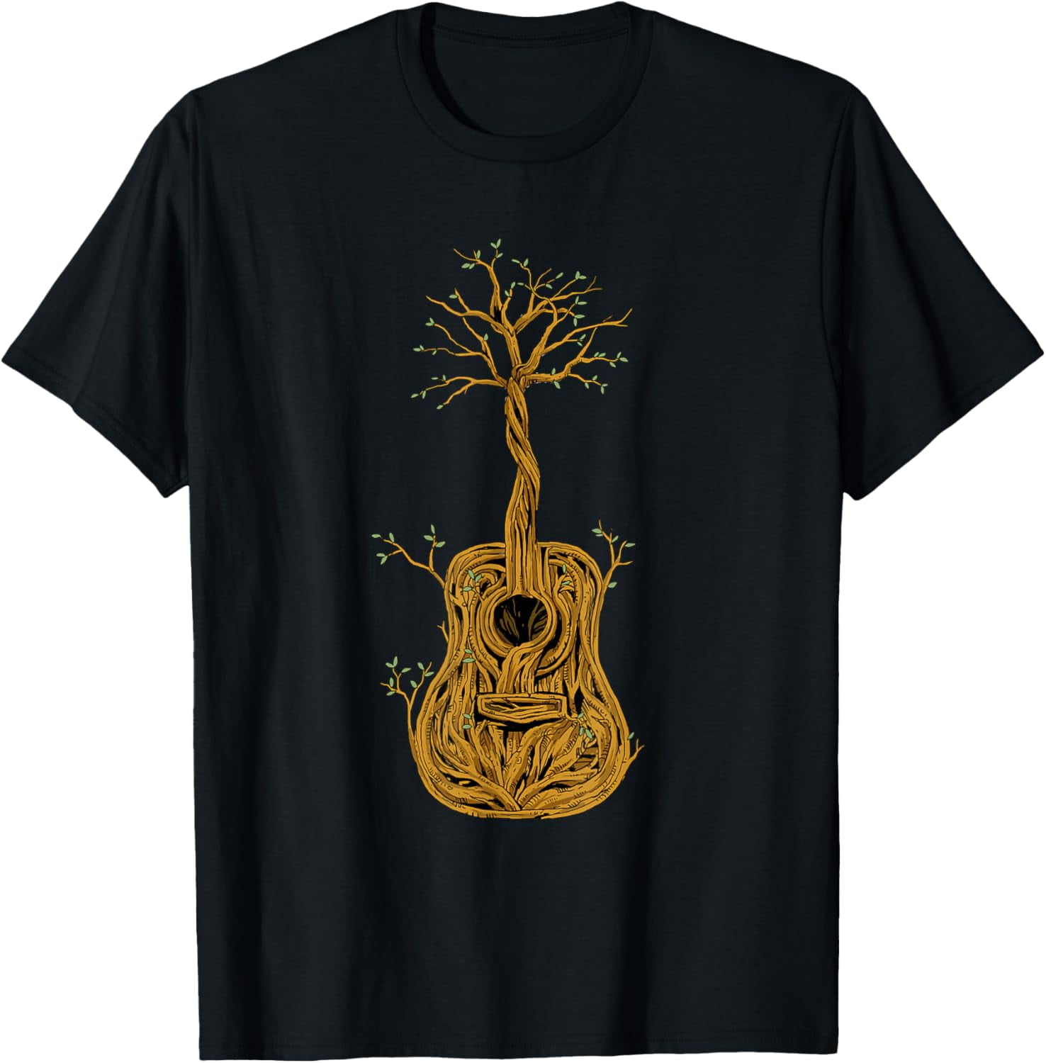 Acoustic Guitar Tree of Life Guitar Player Guitarist T-Shirt - Walmart.com